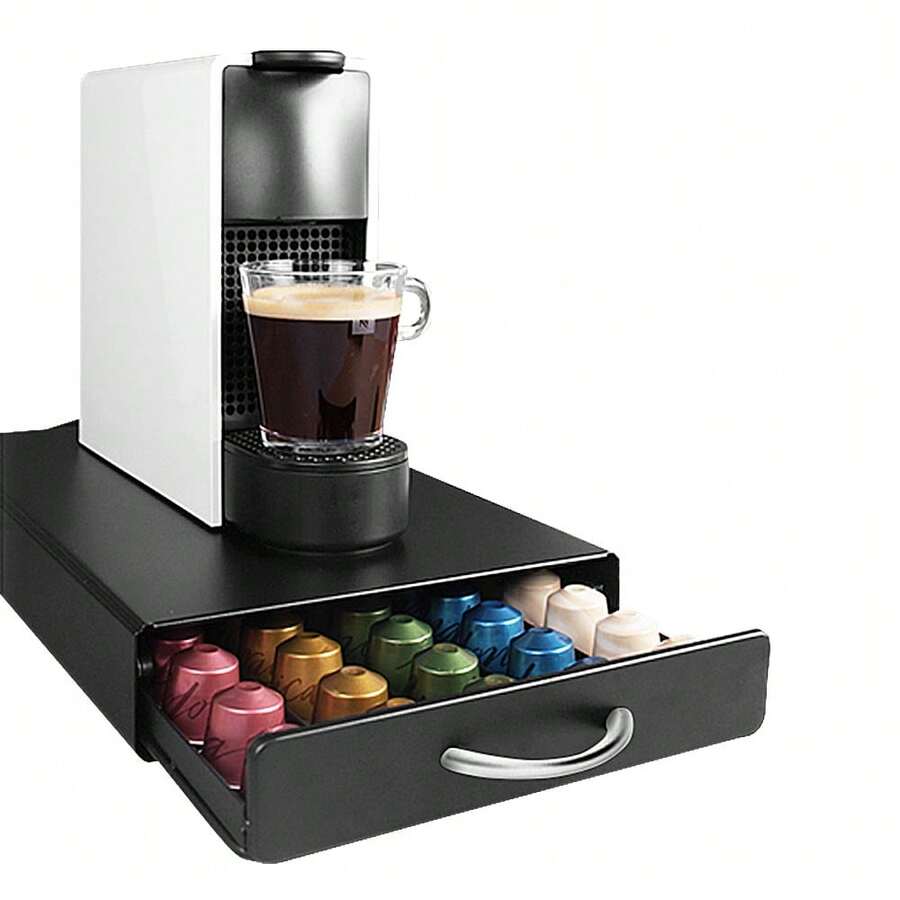 Coffee Pod Drawer Holder, Metal Coffee Capsule Organizer Holder, Coffee ...