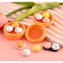 1 Stück Miniatur Dampfbrötchen Frühstücks-Set, süße tierförmige Dim Sum ...