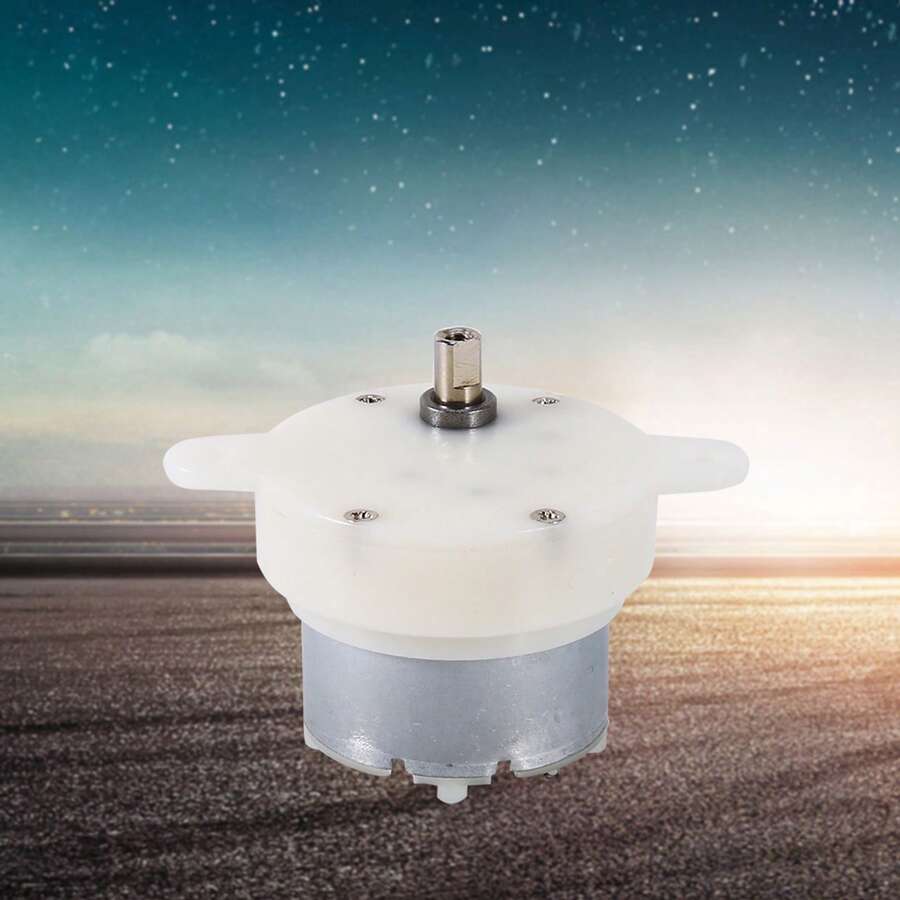 High Torque, Low Speed 12V DC Electric Motor With 3 RPM Gearbox And 4mm ...