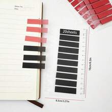 1pc/ 6pcs Colorful Transparent Index Labels - Attention Notations ...