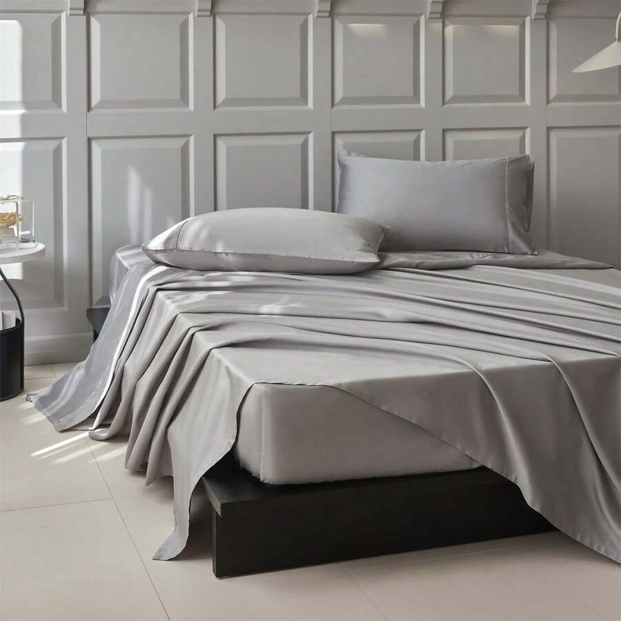 100% Supima Cotton 600 Thread Count Sheets 3/4 Pcs Long Staple Pure ...