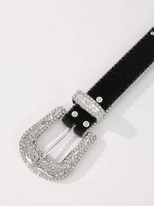 1pc Sparkly Rhinestone Rhinestone Sequin Studded Belt For Men & Women ...