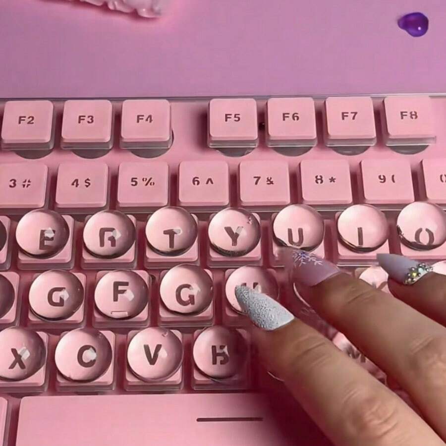 30pcs, Nail Keyboard Pads, Round Silicone Anti Slip Pads, Suitable For ...