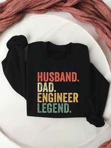 Husband Dad Engineer Legend Sweatshirts, Software Engineer Sweater For ...