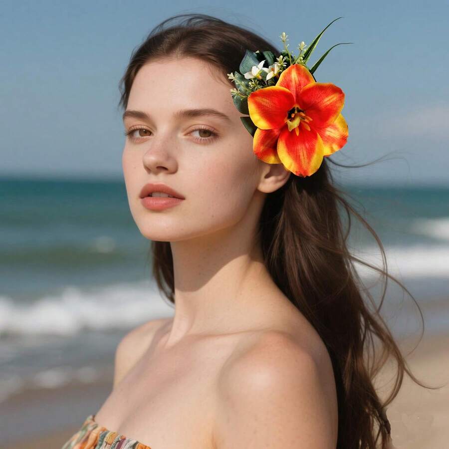 Hawaiian Tulip Flower Hairpin | SHEIN USA