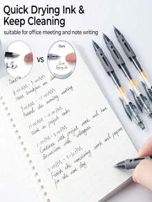 20/10/6/2pcs,Retractable Gel Ink Ballpoint Pen Set,Black/Red/Blue Ink ...