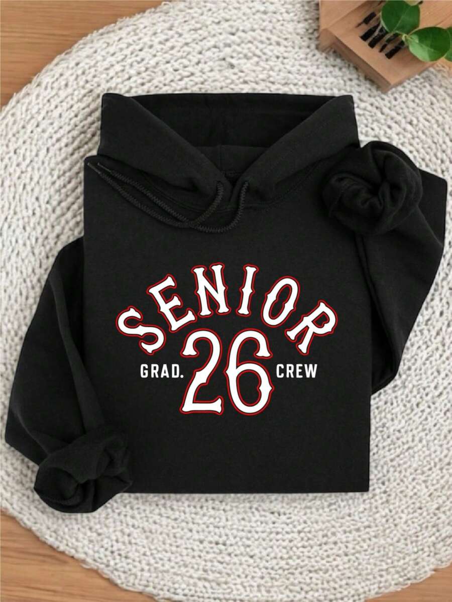 Senior Grad Crew 2026 Hoodie, High School Hoodies, Senior 2026, Senior ...