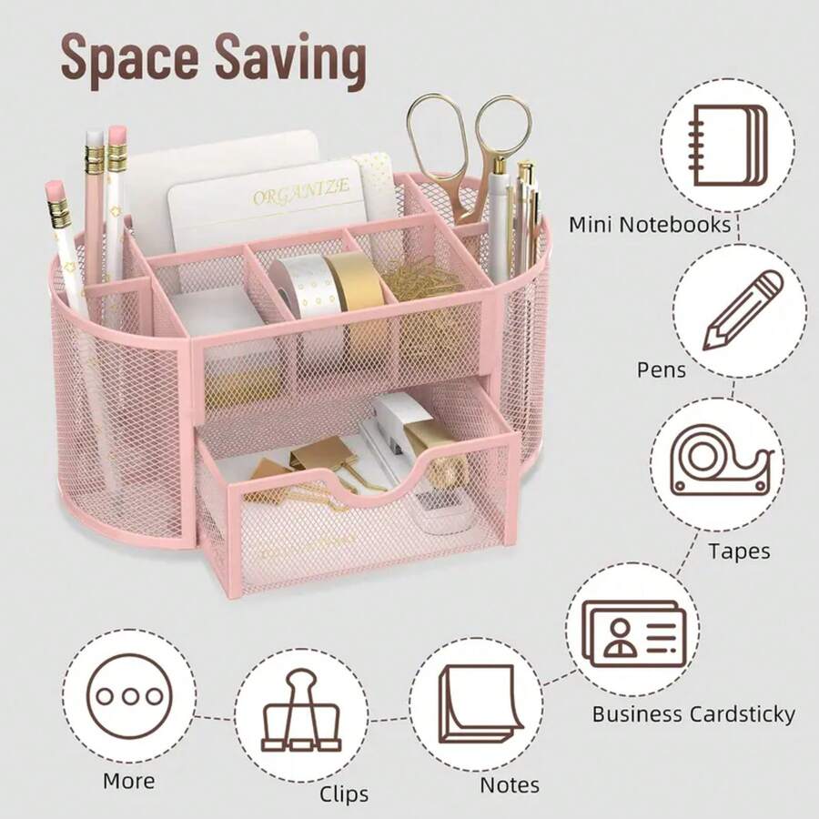 Mesh Desk Organizer, Desk Accessories & Workspace Organizers With ...