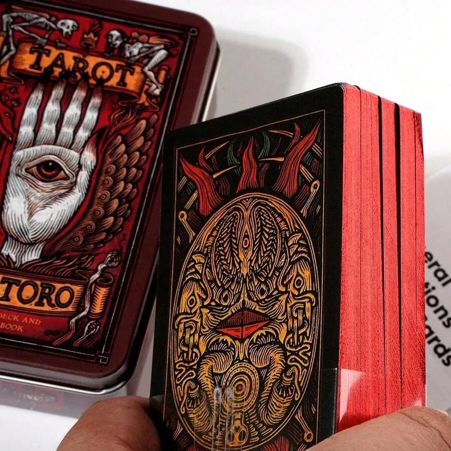Unisex Neo-Industrial Ocular Allegory System - Tactile Cryptic Tarot ...