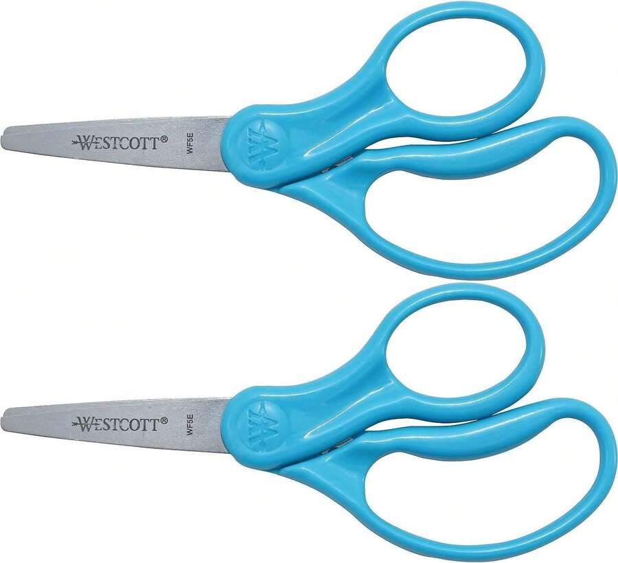 Westcott Right- & Left-Handed Scissors For Kids, 5'' Pointed Safety ...