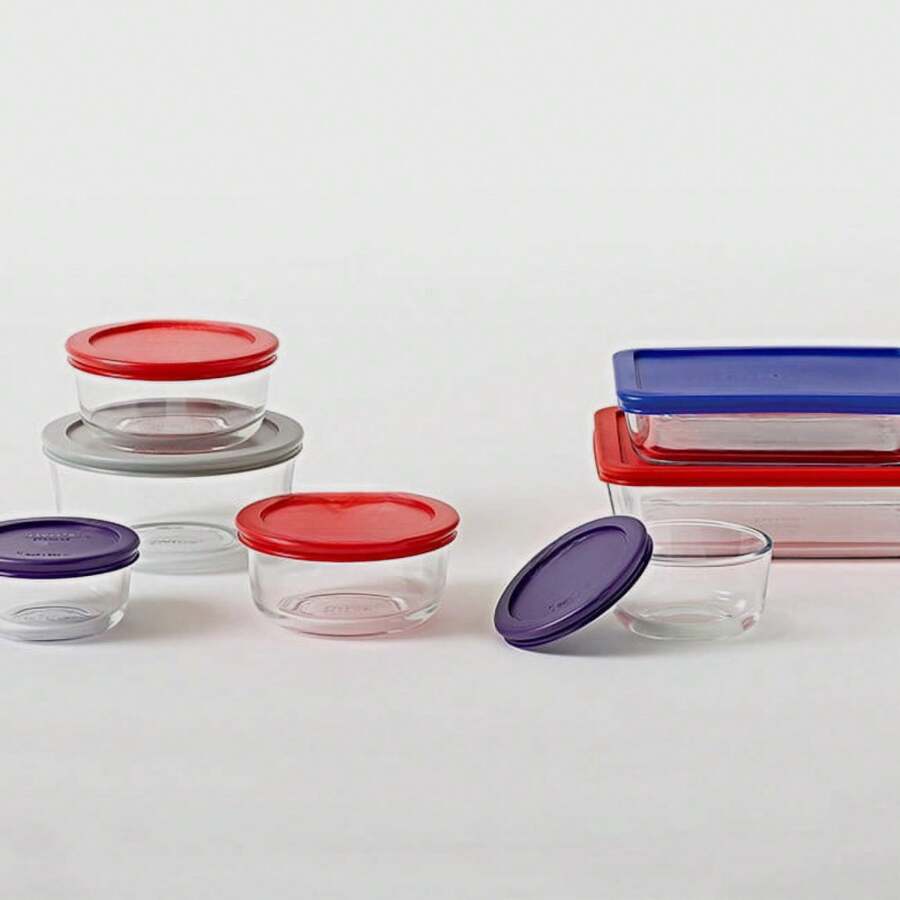 Storage Container Set, Transparent Simply Store Glass Storage Container ...