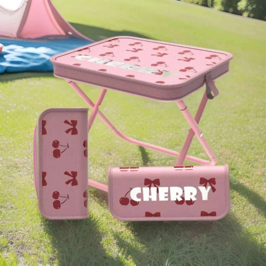 Outdoor Folding Stool Camping Chair Park Stool Picnic Portable Zipper ...