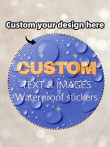 1-240 PCs Personalized Labels - Custom Stickers With Any Design Image ...