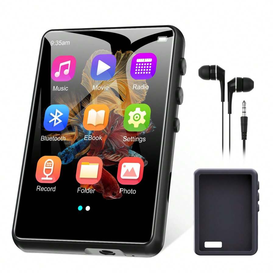 64GB MP3-speler met Bluetooth 5.3 Zwart, ZAQEM4-muziekspeler met 2,4 ...