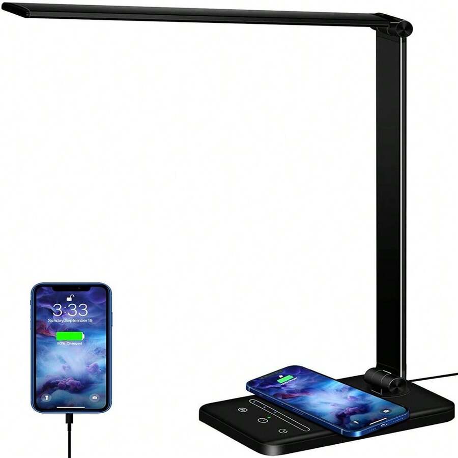 5 Level Dimmable Touch LED Table Lamp Bedside Study Reading Desk Light ...