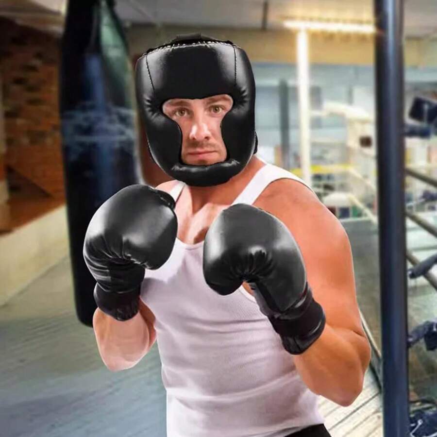Adult Boxing Helmet Taekwondo Head Gear Muay Thai Headgear, Sanda ...