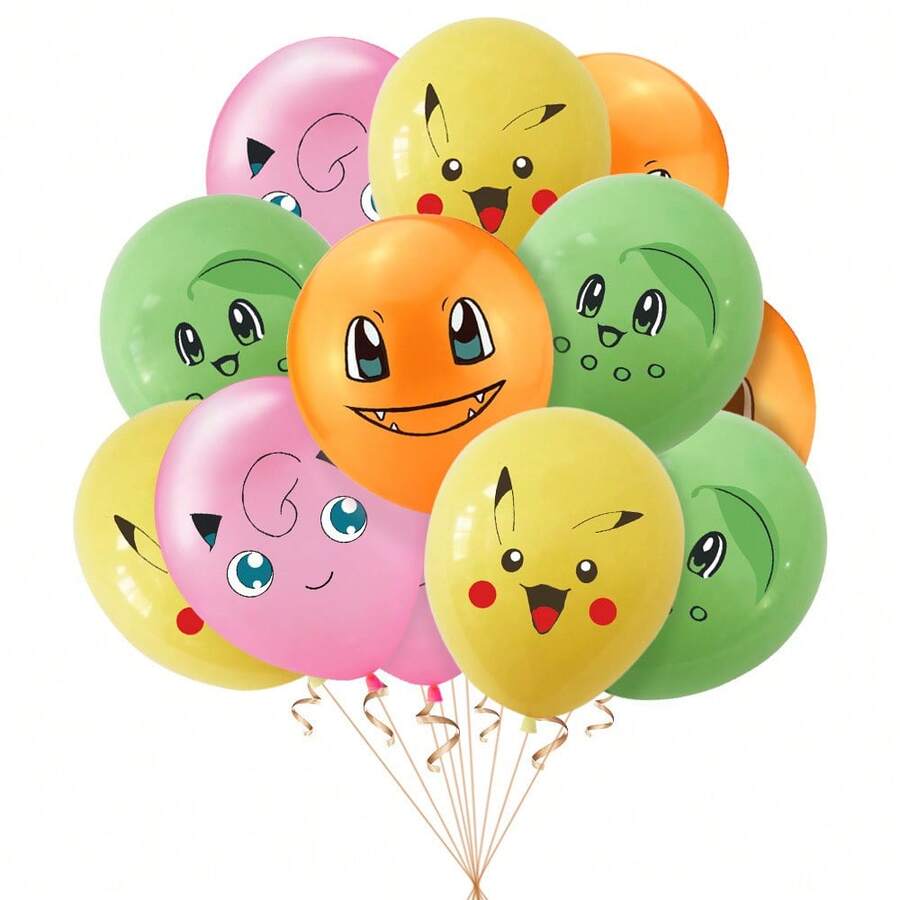 pokemon 10pcs Pikachu Latex Balloons Pokemon Themed Birthday Party ...