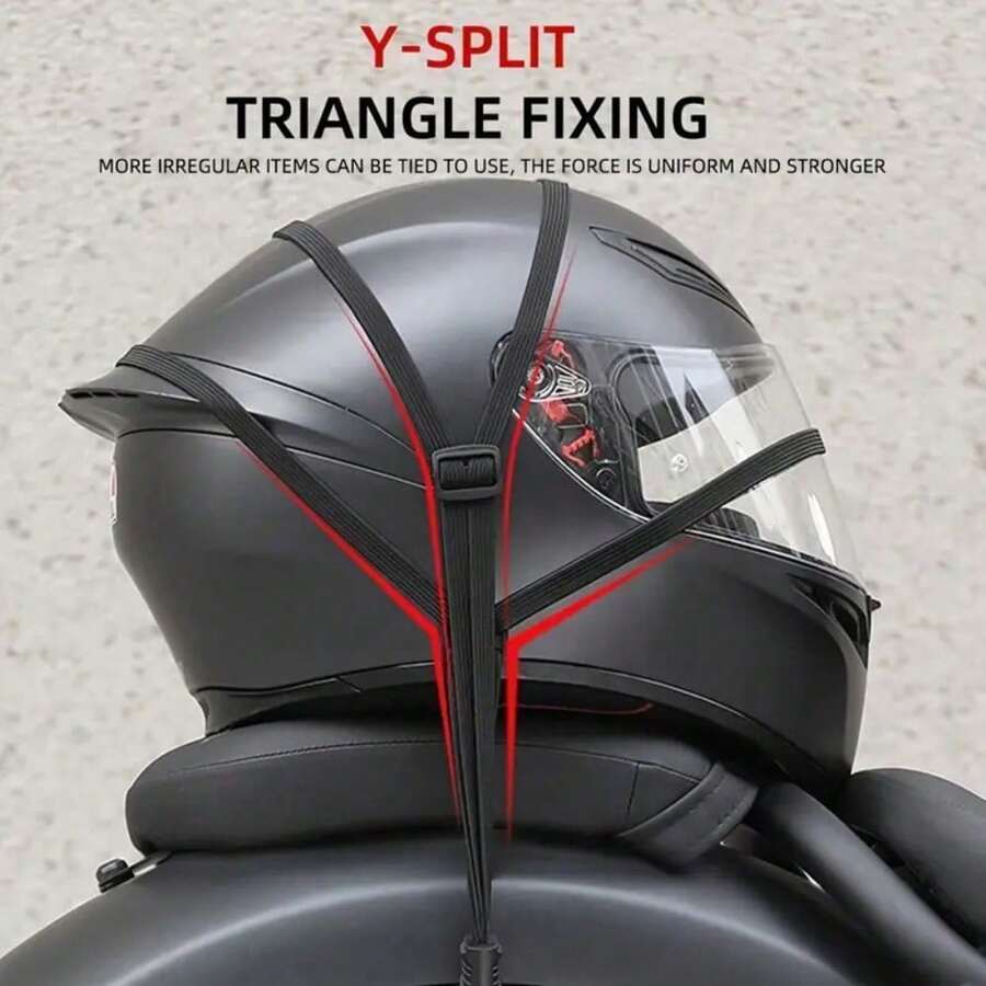 1pc Universal Motorcycle Helmet Luggage Rope, 24" Motorcycle Bungee ...