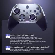 EasySMX EasySMX X10 PCS And Multiplatform Gaming Controller With Full Mechanical Buttons And ...