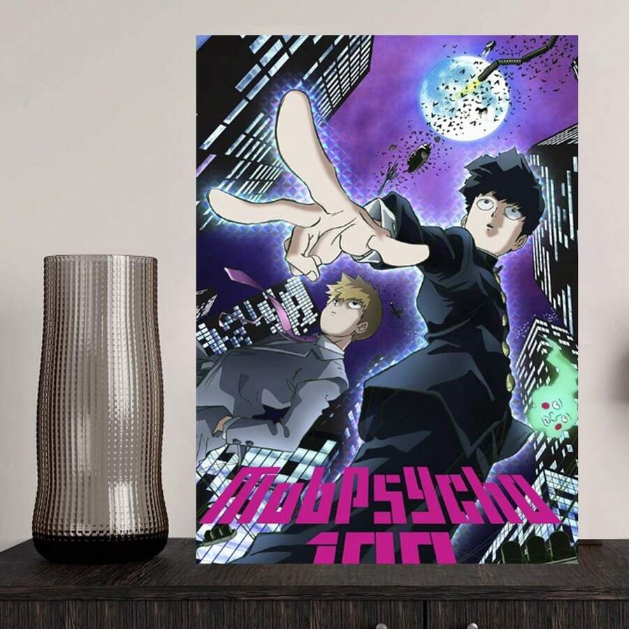Framed Mob Psycho 100 Poster Anime Series 1 Key Art Crunchyroll ...