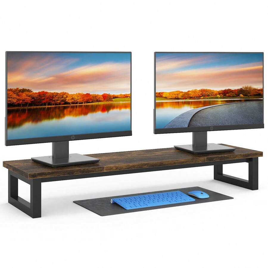 Dual Monitor Stand Riser, 39Inch Large Monitor Stands For 2 Monitors ...