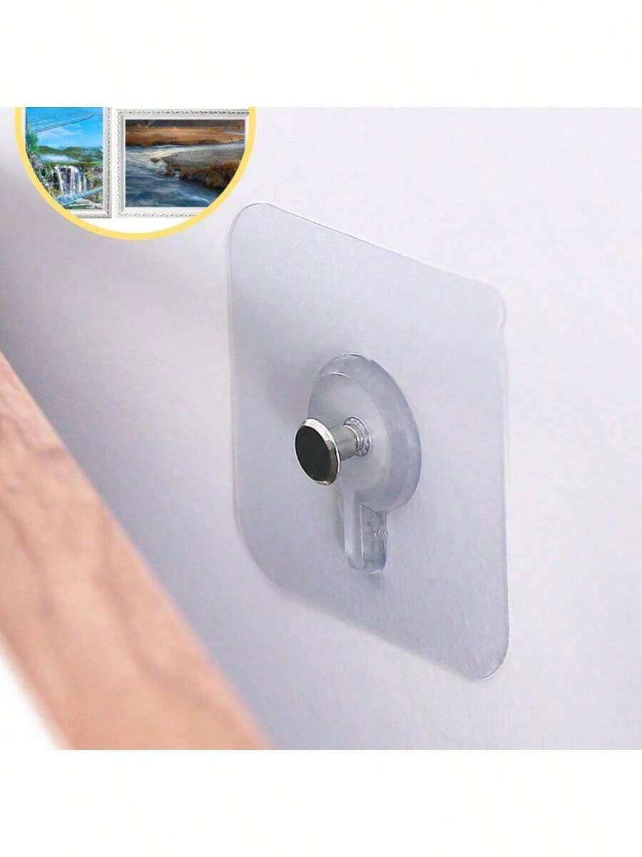 1-10-20pcs Heavy Duty Self-Adhesive Wall Hooks For Hanging Pictures And ...