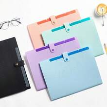 Expanding File Folder, 5 Pocket Folders For Documents, , A4 Size, Pink ...