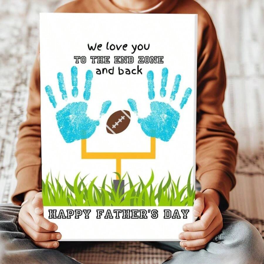 1pc Fathers Day DIY Framed Wall Art - Canvas Prints Poster, Fathers Day ...