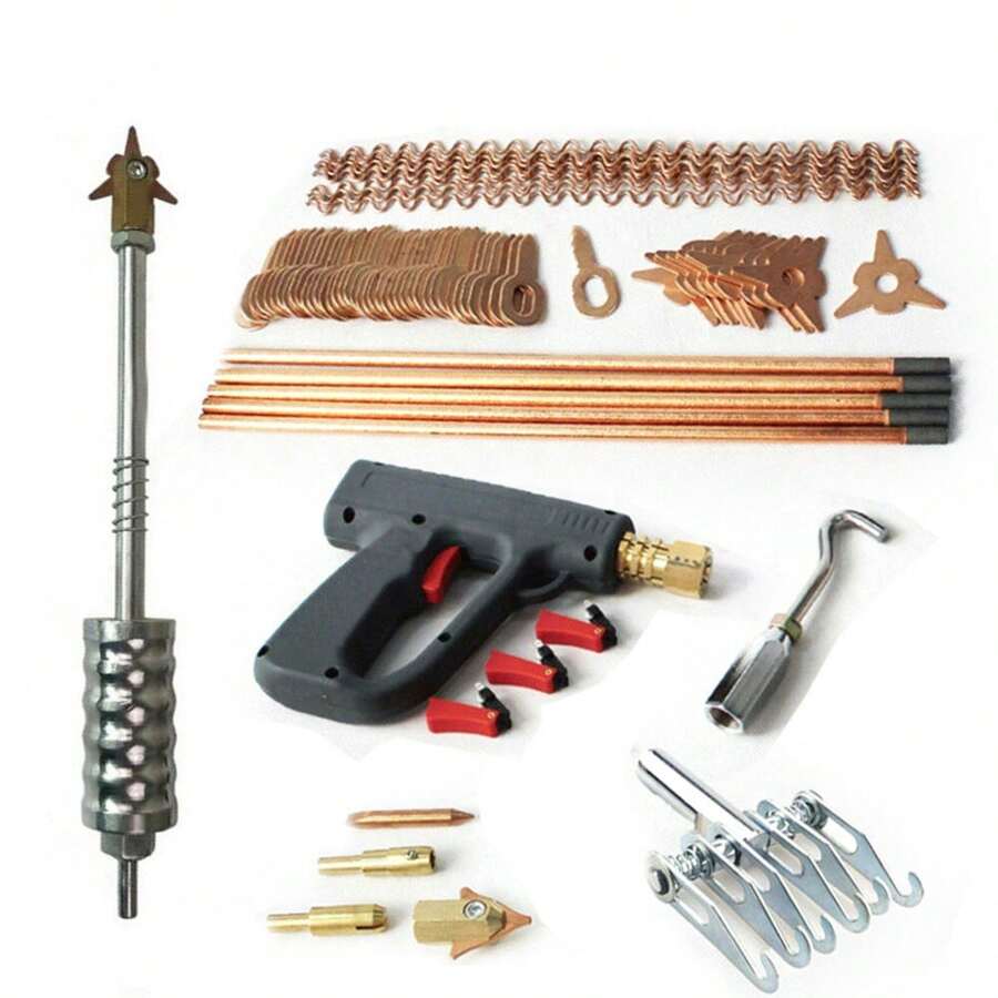 86PCS Dent Puller Kit Car Repair Tools Hand Body Spot Welder Gun ...