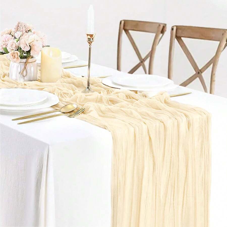 Terracotta Cheesecloth Table Runner 35x120in Cheese Cloths Table Runner ...