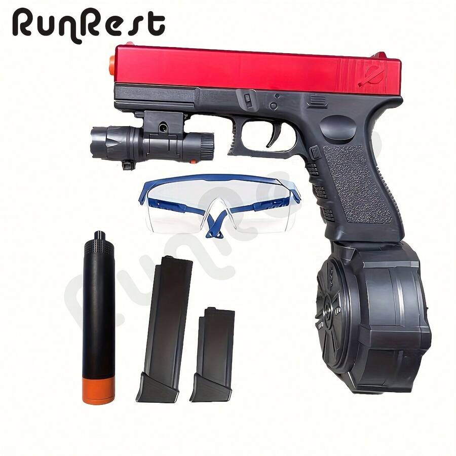 RunRest Gel Ball Blaster Submachine Gun , 7.4V Electric Pistol Gel Ball ...