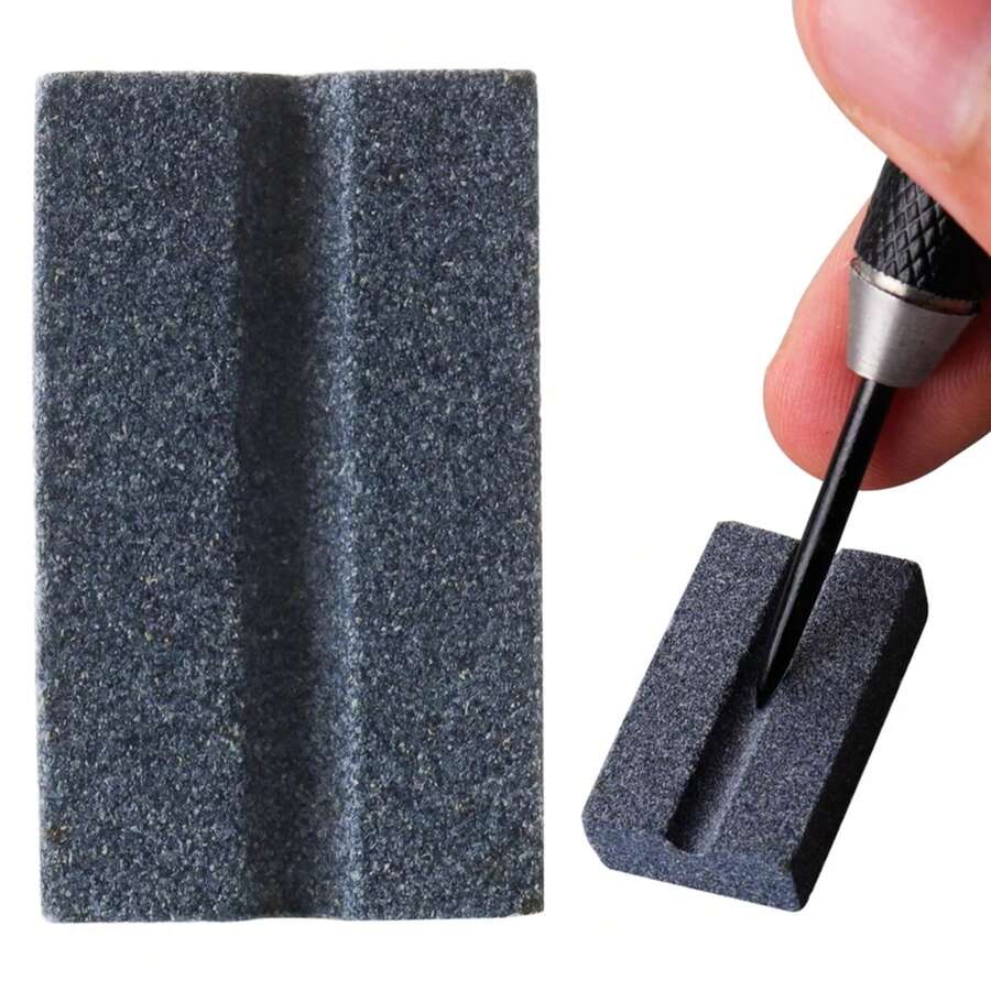 Dart Sharpener,2/4Packs Stone Dart Sharpener Sharpening For Steel Tip ...