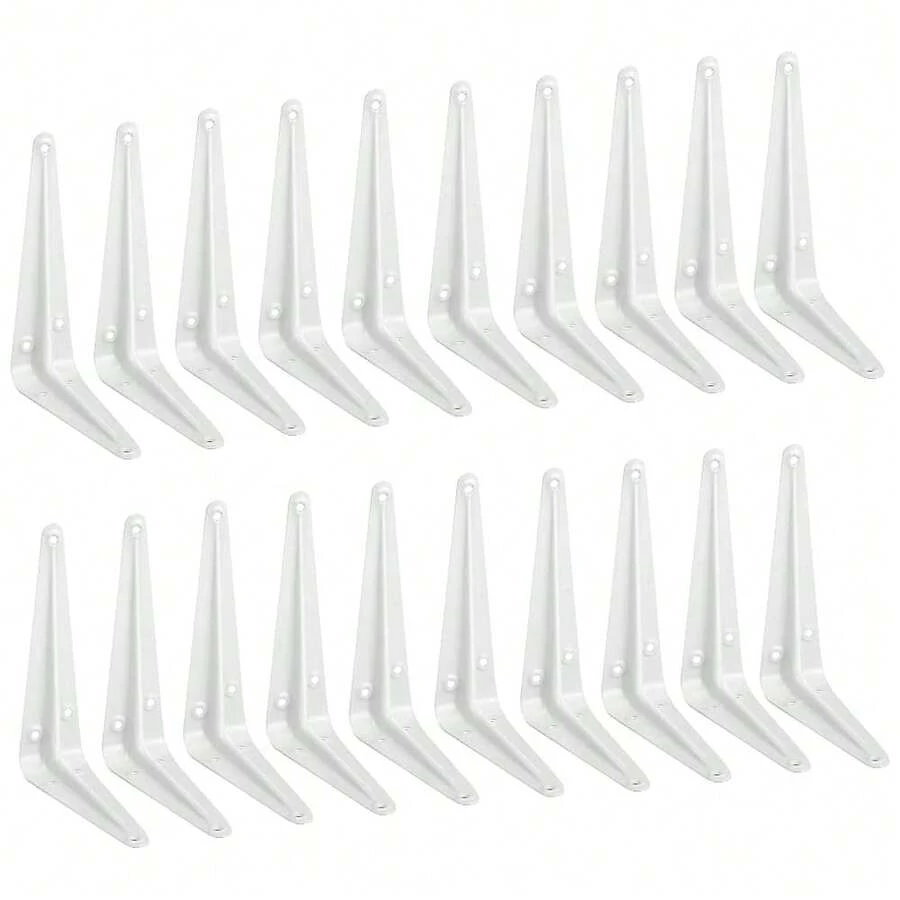 New 20 Pack Shelf Brackets 6 Inch , Heavy Duty Steel Metal L Brackets ...