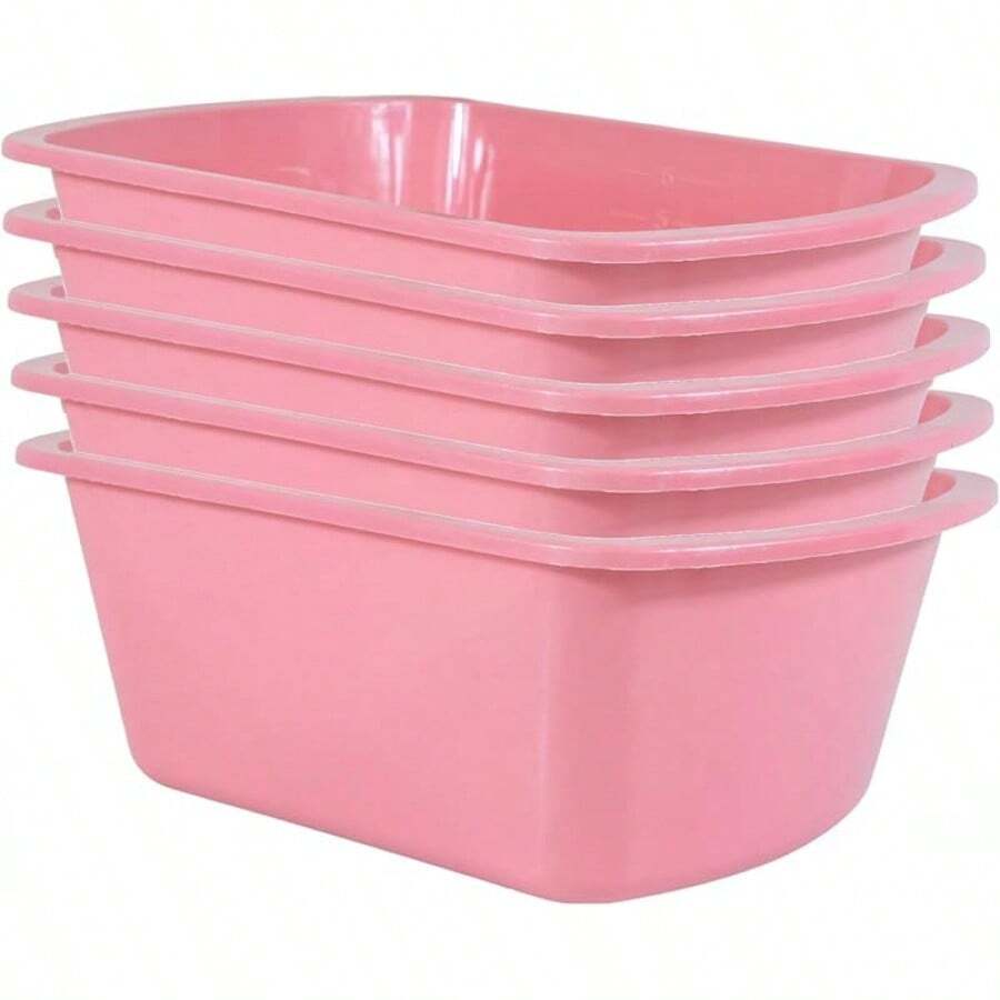 GJHJNFD Rectangular Plastic Hospital Bedside Soaking Tub [5 Pack] Small ...