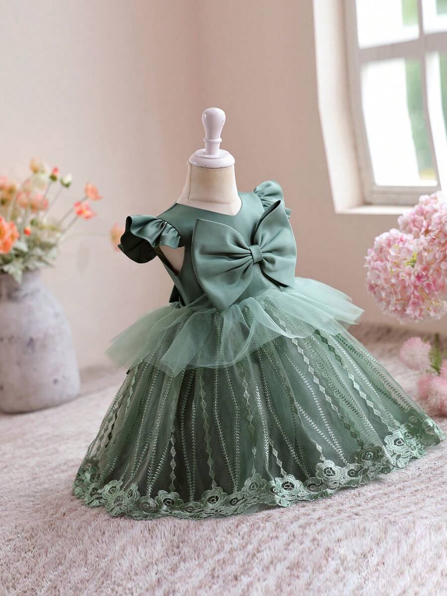 Baby Mädchen Kleid, Kinder Geburtstags Party Outfit, Prinzessin Stil ...