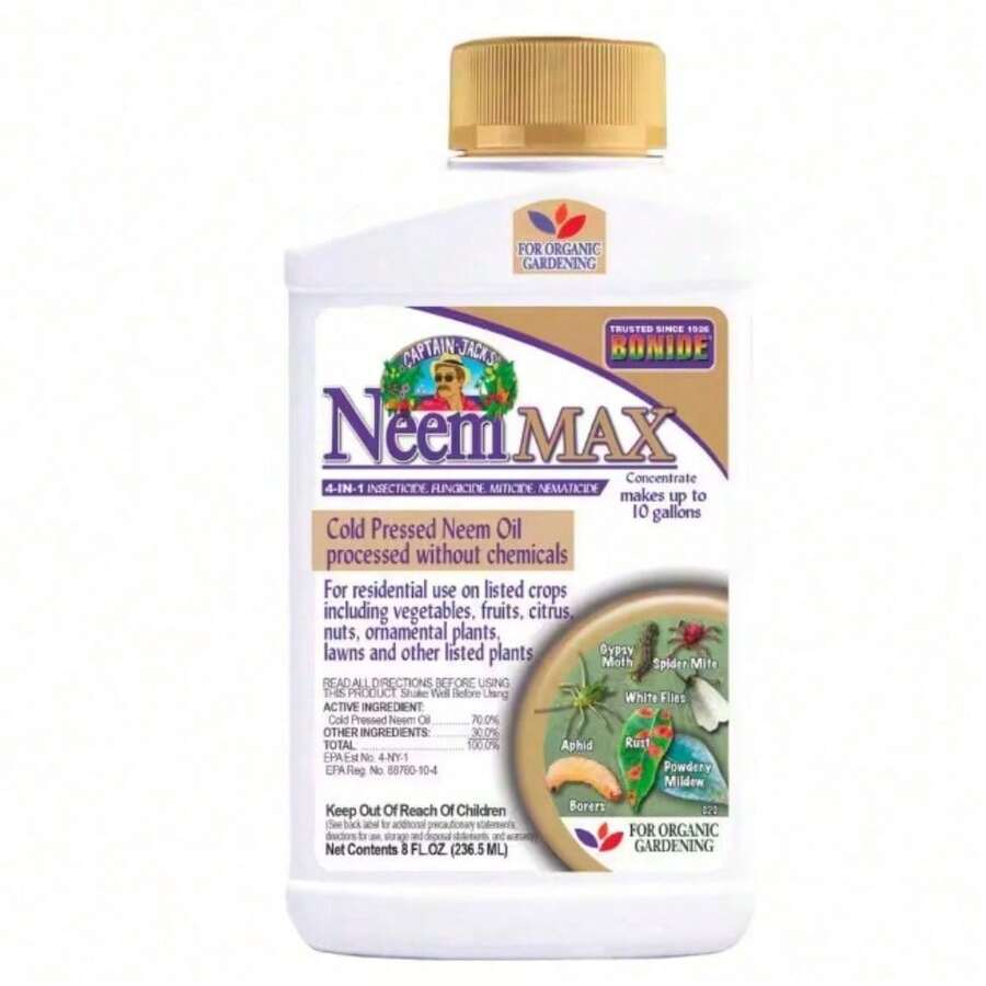 Captain Jack's Neem Max, 8 Oz Concentrated Cold Pressed Neem Oil ...