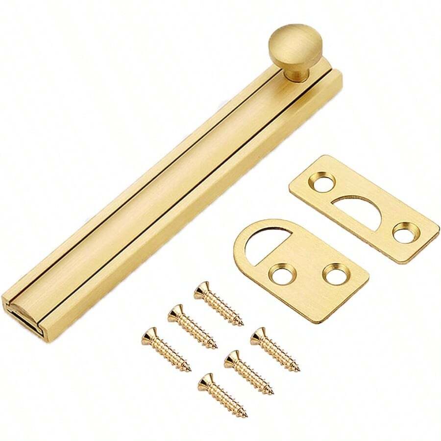 Solid Brass Surface Bolt Heavy Duty Concealed Slide Surface Door Bolt ...