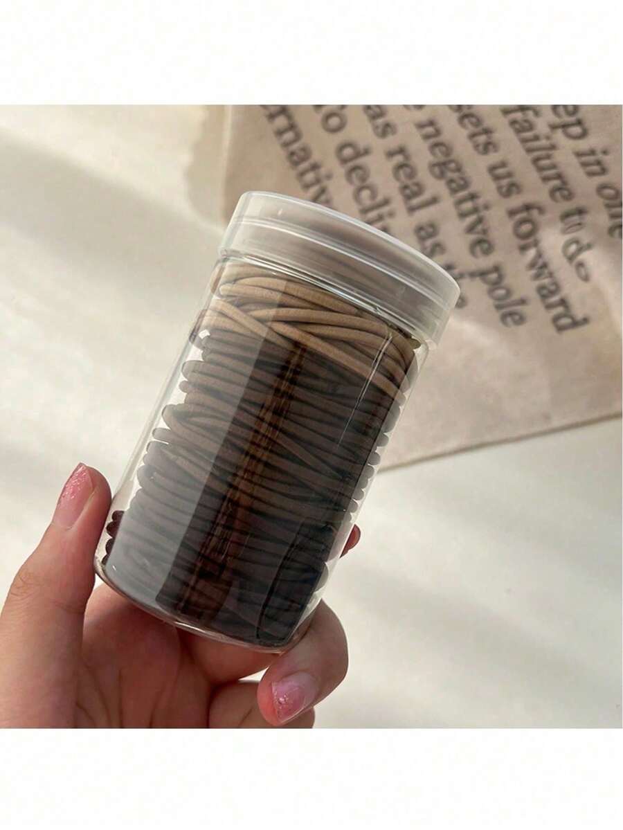 100pcs Elastic Hair Ties, Soft Rubber Hair Bands, Hair Accessories For ...