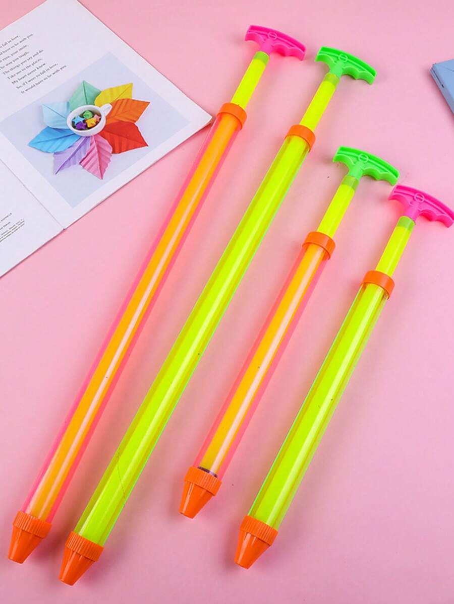 3pcs40cm Single-Tube Water Gun, Pull-Out Water Gun, Syringe Water Gun ...