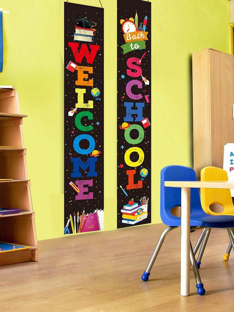 70.9in Back ToSchool Banner Welcome Banner For First Day OfSchool ...