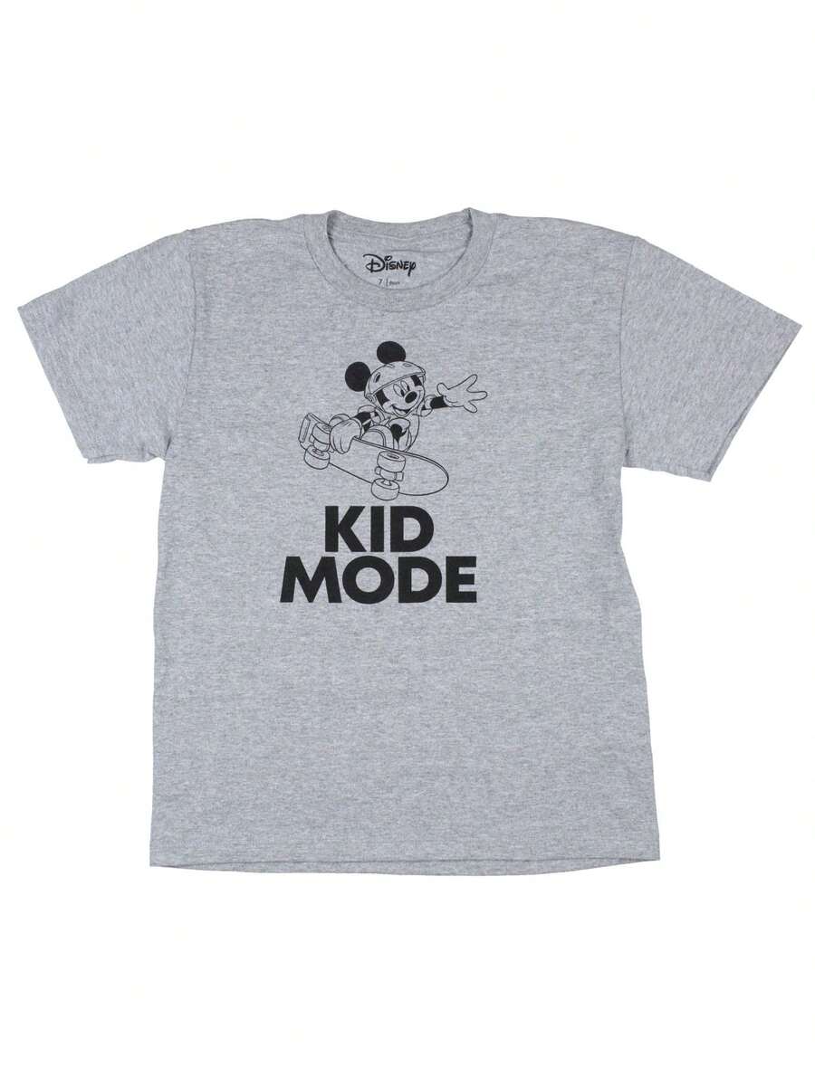 Disney Boys' Mickey Mouse Kid Mode Skateboarding Graphic T-Shirt ...
