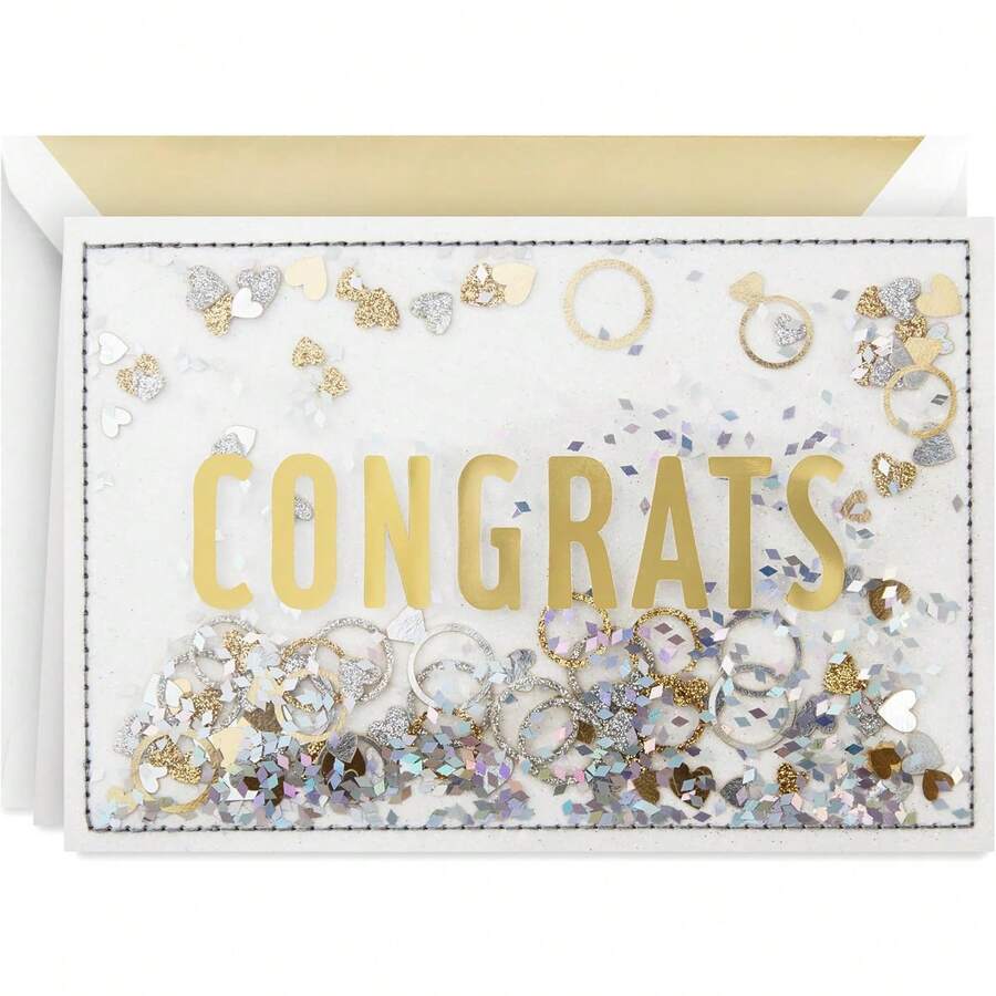 Hallmark Signature Congratulations Engagement Card, Bridal Shower Card ...