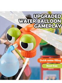 Self-Sealing Water Balloon Blaster, Dragonfly & Swan Themed Pull-Out ...