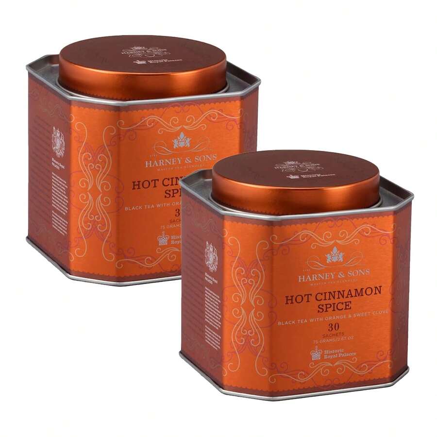 Harney & Sons Caffeinated Hot Cinnamon Sunset Black Tea With Orange And ...