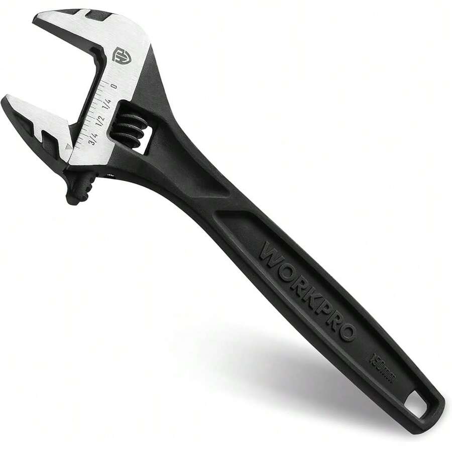 New 6" Adjustable Wrench, Black Oxide Wrench 6 Inch Inch/Metric Scale ...