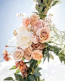 Roses Artificial Flowers Pink Bouquets Box Set Bridal Wedding Shower ...