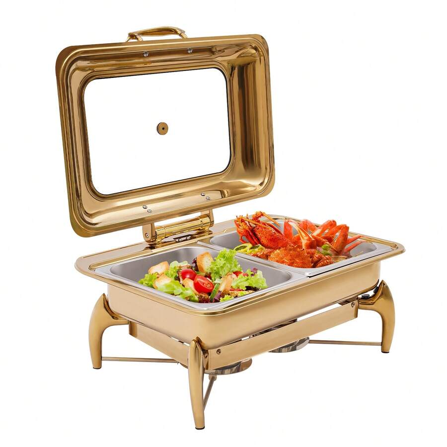 Futchoy Heat Preservation Buffet Stove Chafing Dish Chafer Set Chafing ...
