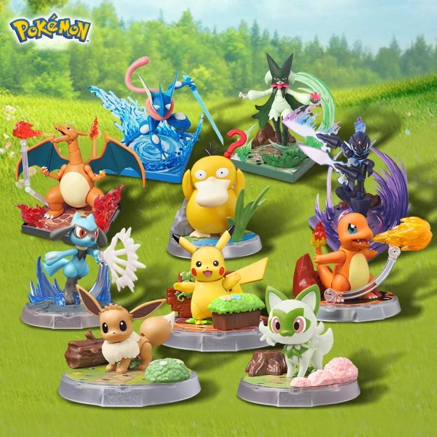 pokemon Pokemon 1 Pc Original Blind Box Pikachu Riolu Greninja Eevee ...