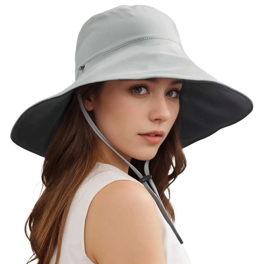 Wide Brim Sun Hats For Women Men, Double Sided Wearing Fishing Hats ...