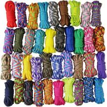 UOOOM 10 Pcs Color Paracord Bracelet Rope Parachute Cord Outdoor ...
